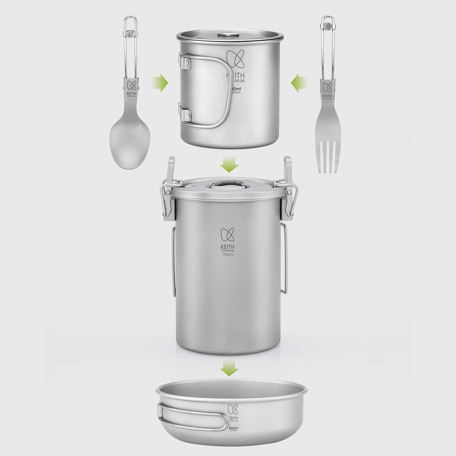 KEITH Titanium Cooker Combo Ti6063